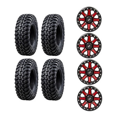 XT Warrior Sticky Tire & Wheel Kits 35x10-15 on 4/156 Wheels