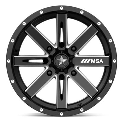 MSA M41 Boxer Wheels - Gloss Black & Milled
