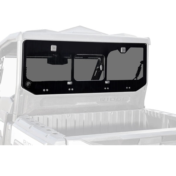 SuperATV Kawasaki Ridge Sliding Rear Glass Windshield - UTV Protection ...